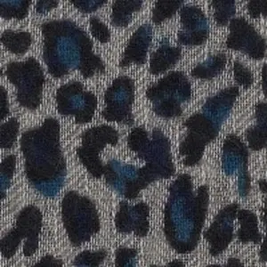 Gerard Darel Rosalie Leopard Pattern Scarf - Navy Blue