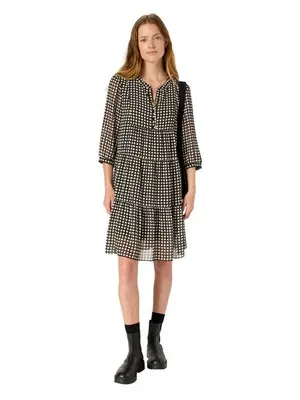 Gerard Darel Lira Tiered Polka Dot Dress