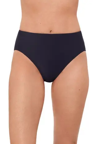 AQUA GREEN Mid-rise Brief Swimsuit Bottom - True Navy