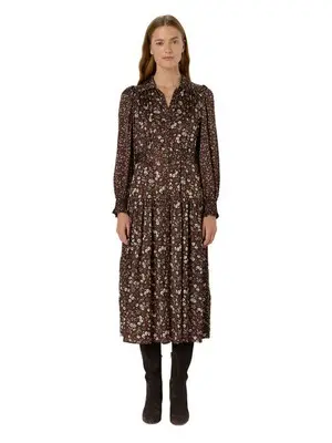 Gerard Darel Lolita Long Sleeve Shirt Dress