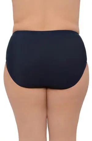 AQUA GREEN Mid-rise Swim Brief - True Navy