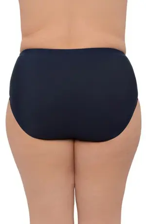 AQUA GREEN Mid-rise Swim Brief - True Navy