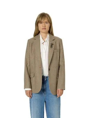 Gerard Darel Nellys Herringbone Jacket