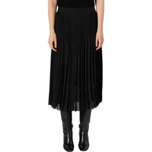 Gerard Darel Bilal Jacquard Pleated Midi Skirt
