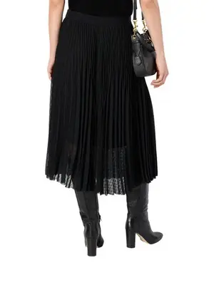 Gerard Darel Bilal Jacquard Pleated Midi Skirt