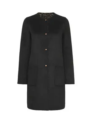 Gerard Darel Matilda Collarless Reversible Coat