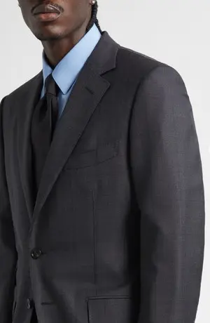 TOM FORD O'connor Shadow Windowpane Check Wool Suit