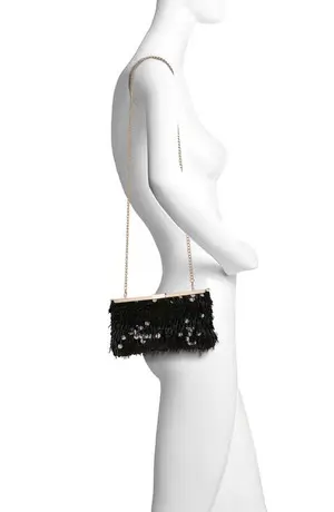 Badgley Mischka Briar Sequin Clutch - Black