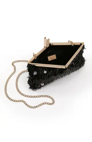 Badgley Mischka Briar Sequin Clutch - Black