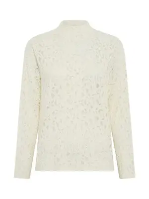 Gerard Darel Harmonie Lace Knitted Top