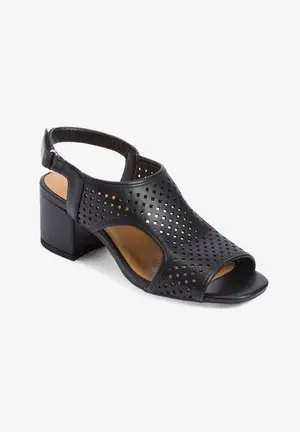 Comfortview Mid Heel Sandals For Women