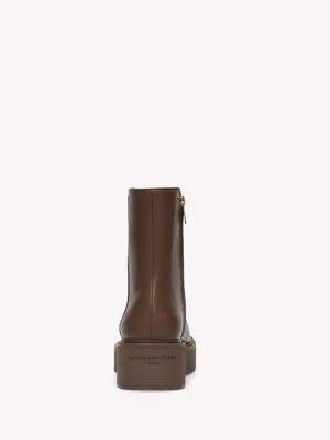 GIANVITO ROSSI Hiro Biker Booties - Brown Leather