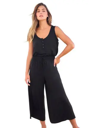 SWIM 365 Jumpsuit Cover-up - Black
