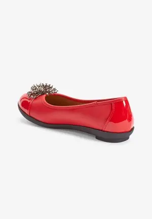 COMFORTVIEW Jancis Embellished Slip-on Flat With Patent Cap Toe