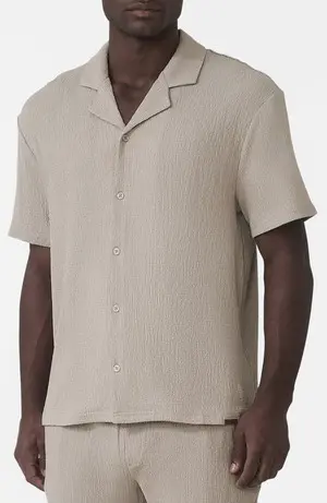 MAUVAIS Eivissa Relaxed Fit Shirt - Light Beige