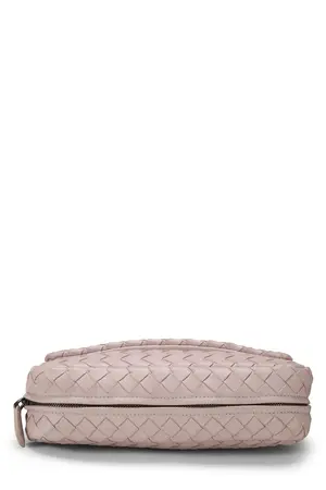 Bottega Veneta Intrecciato Leather Flap Crossbody Bag - Pink