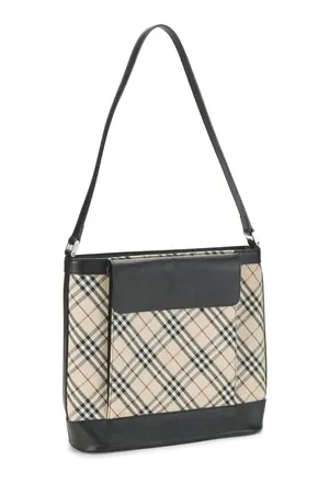 Burberry Jacquard Check Pocket Bucket Tote