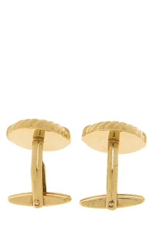 Dior Logo Round Cufflinks