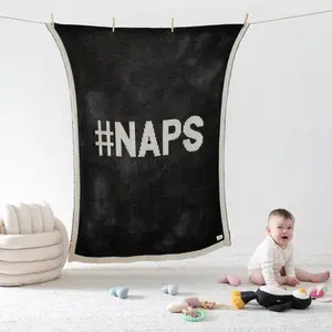PINK LEMONADE Naps Baby Blanket - Black