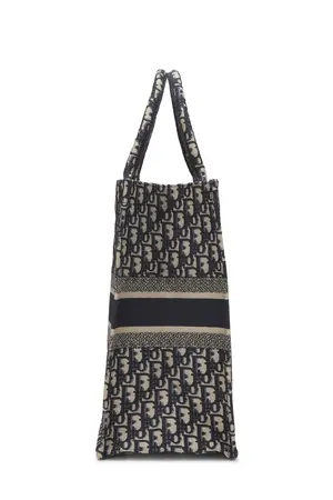 Dior Oblique Book Tote - Navy