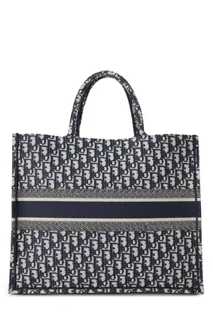 Dior Oblique Book Tote - Navy