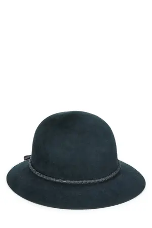 Hermès Felt Hat With Braided Trim - Green