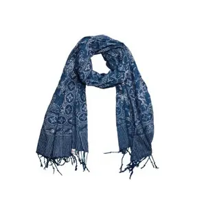 KASIH CO-OP Handmade Batik Scarf - Blue White