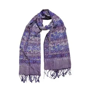 KASIH CO-OP Handmade Batik Scarf - Navy Blue