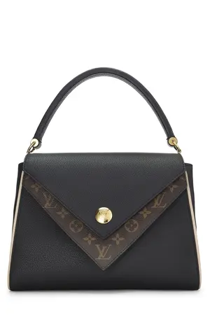 LOUIS VUITTON Noir Monogram Double V Bag