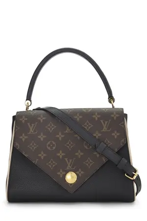 LOUIS VUITTON Noir Monogram Double V Bag