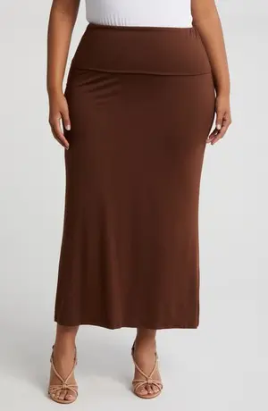24seven Comfort Apparel Maxi Skirts
