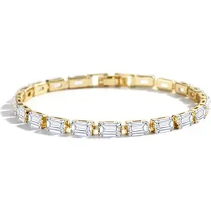 MINT & LILY Baguette Tennis Bracelet - Goldone