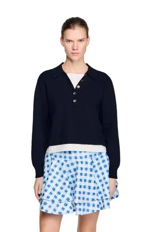 Sandro Button Detailed Sweaters For Women