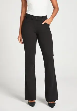 Betabrand 7-pocket Dress Pant Yoga Bootcut - Black