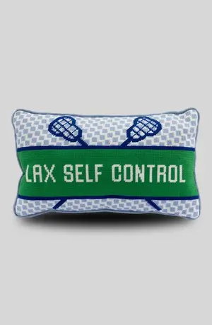 FURBISH Needlepoint Pillow - Lax Self Control