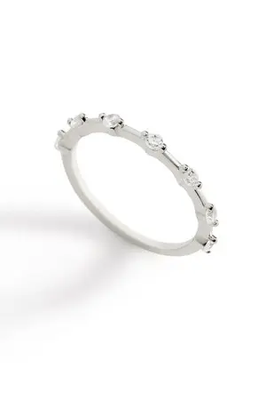 MINT & LILY Ultra Thin Eternity Band - Sterling Silver