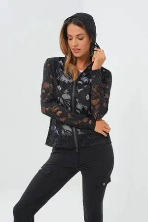 Anatomie Lace Bree Full Zip Hooded Jacket