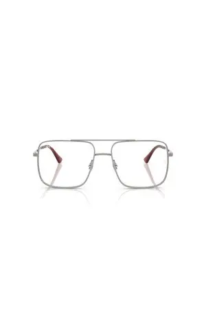 Ray-ban 56mm Square Eyeglasses - Silver