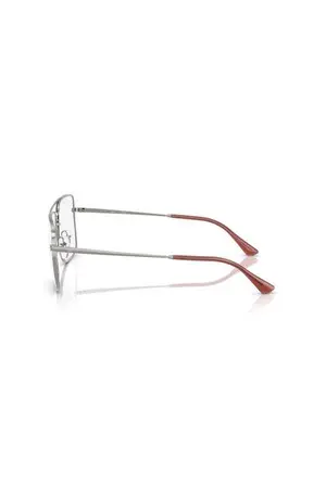 Ray-ban 56mm Square Eyeglasses - Silver