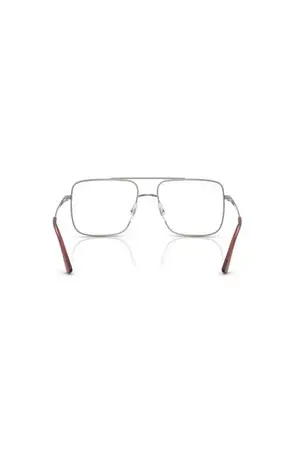 Ray-ban 56mm Square Eyeglasses - Silver