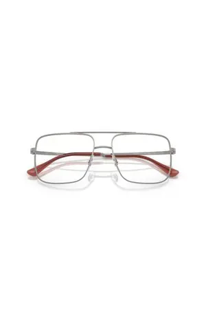 Ray-ban 56mm Square Eyeglasses - Silver