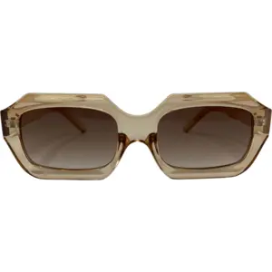 YOUZEY Geometric Sunglasses - Mocha