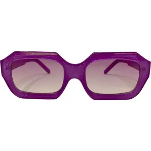 YOUZEY Geometric Sunglasses Purple