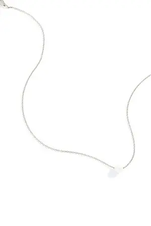 MINT & LILY Floating Pearl Necklace - Silver