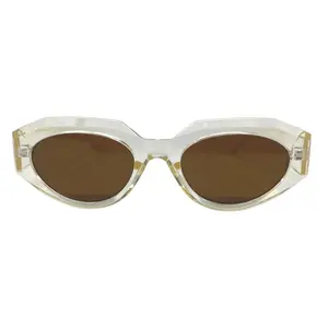 YOUZEY Angled Full Rim Sunglasses Clear