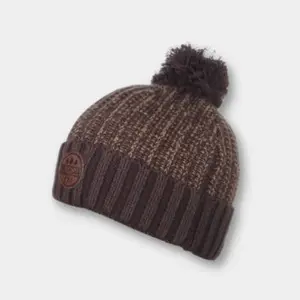 KANUT SPORTS Mission Cable Knit Beanie - Brown/khaki