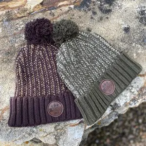 KANUT SPORTS Mission Cable Knit Beanie - Brown/khaki