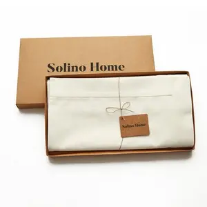 Solino Home Cotton Plain Tablecloth For Dining Table - Ivory