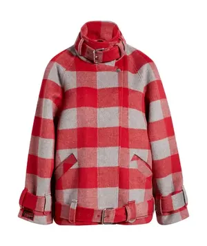 DAMSON MADDER Polly Water Resistant Buffalo Check Jacket