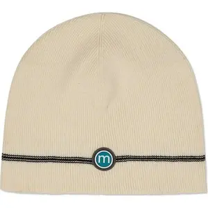 MEMOI Knit-in Bow Beanie - Ivory